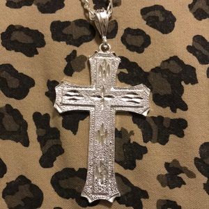 Accessories | Big Silver Cross | Poshmark